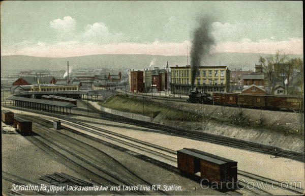 Upper Lackawanna Ave. and Laurel Line R.R. Station Scranton, PA