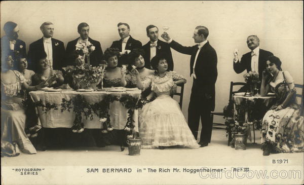 Sam Bernard in "The Rich Mr. Hoggenheimer", Act III Actors
