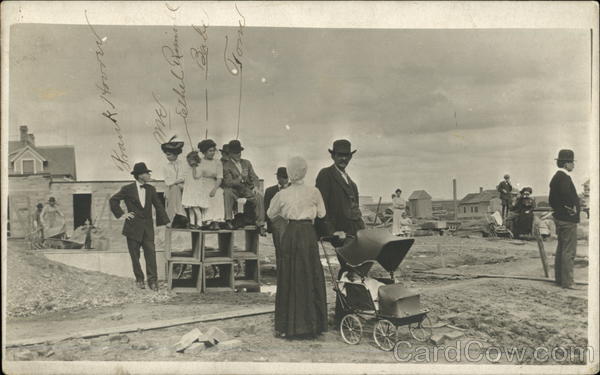 Watching the laying of the cornerstone for the court house Onida, SD