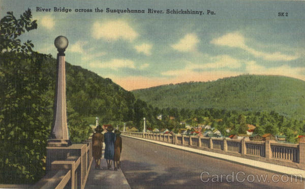 River Bridge Across The Susquehanna River Shickshinny, PA
