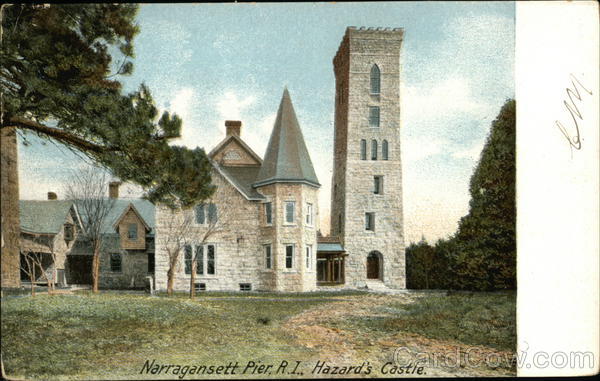 Hazard's Castle Narragansett Pier, RI Postcard