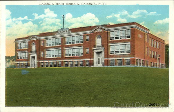 Laconia High School New Hampshire Postcard
