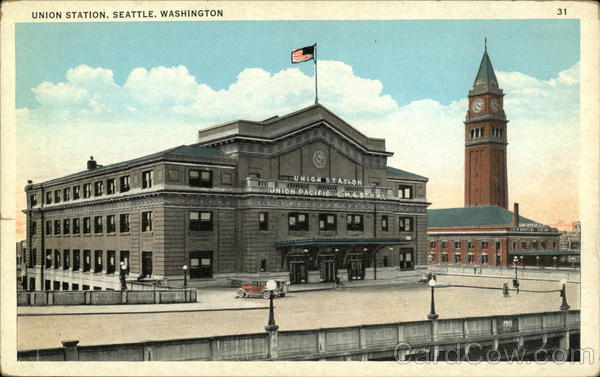 Union Station Seattle, WA Postcard