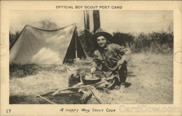 Boy Scout Cook Boy Scouts Postcard