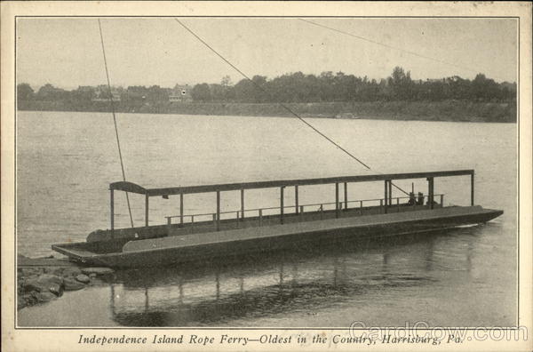 Independence Island Rope Ferry - Oldest in the Country Harrisburg, PA ...