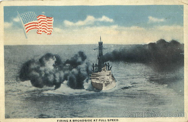 Firing A Broadside At Full Speed Boats, Ships