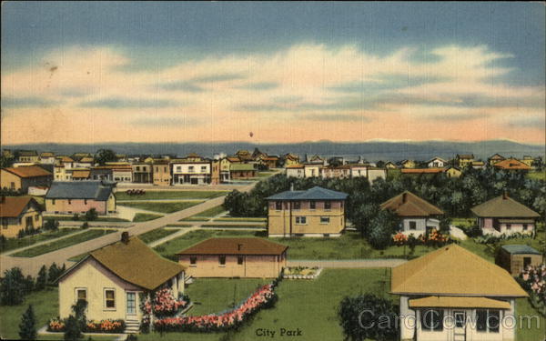 City Park McLaughlin, SD Postcard