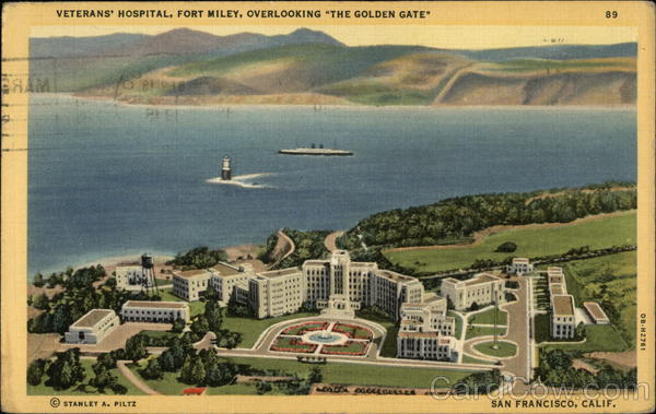 Veterans Hospital, Fort Miley San Francisco, CA Postcard