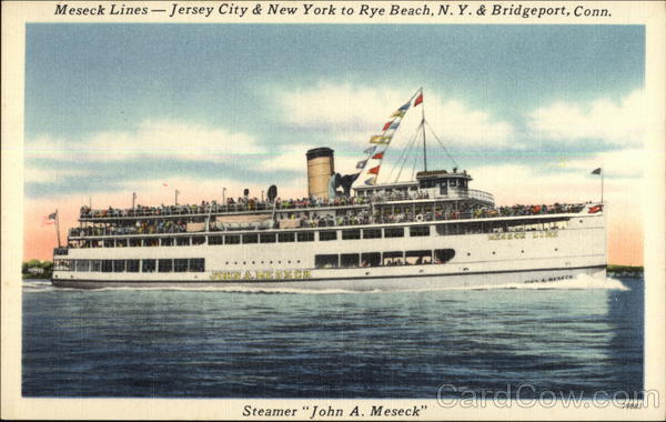 Steamer "John A. Merck" - Merck Lines Steamers Postcard