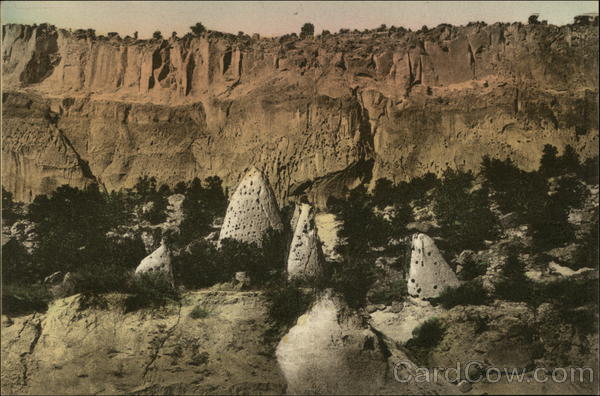 Tent Rocks in Otowi Canyon Santa Fe, NM Postcard