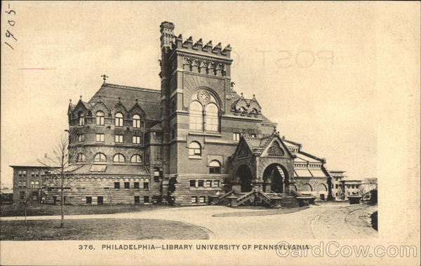 University of Pennsylvania - Library Philadelphia, PA Postcard