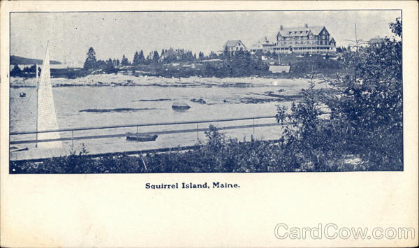 Squirrel Island Maine Postcard