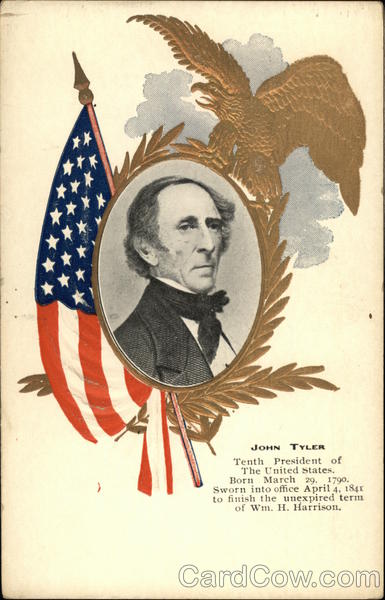 John Tyler - Tenth President of The United States Presidents Postcard