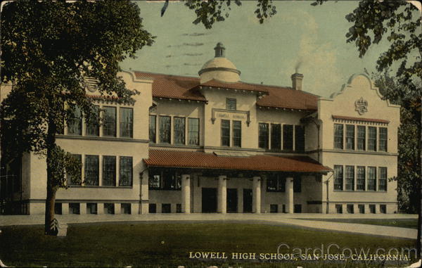 Lowell High School San Jose, CA Postcard
