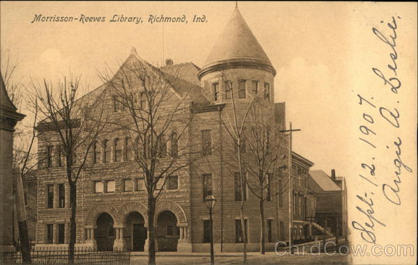 Morrisson-Reeves Library Richmond, IN Postcard