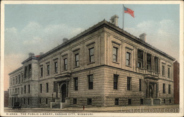 The Public Library Kansas City, MO Postcard