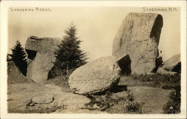 Stoddard Rocks New Hampshire Postcard