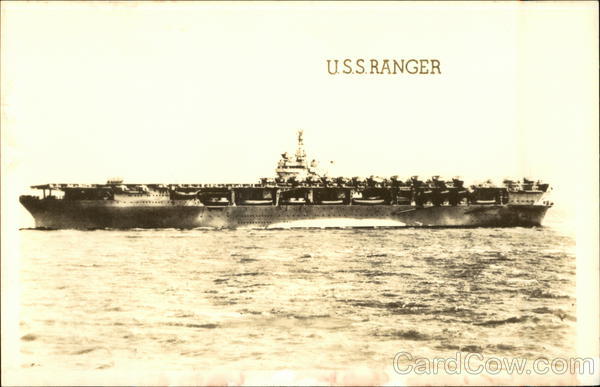 U.S.S. Ranger Navy Postcard