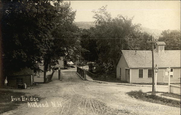 Iron Bridge Alstead, NH Postcard