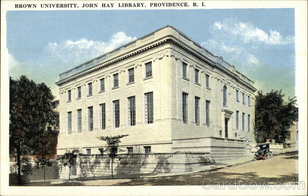Brown University, John Hay Library Providence, RI Postcard