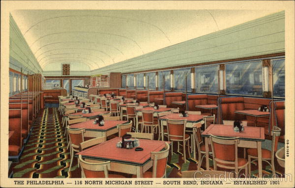 The Philadelphia South Bend, IN Postcard