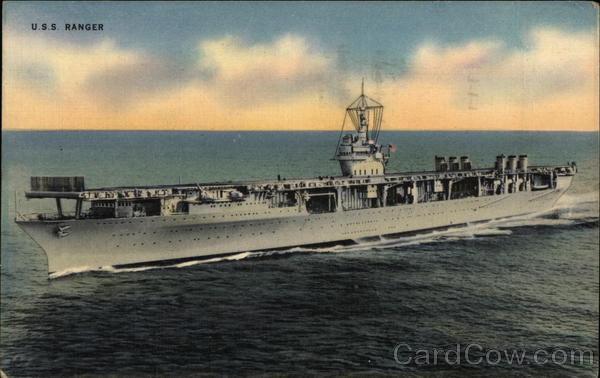 U.S.S. Ranger Navy Postcard
