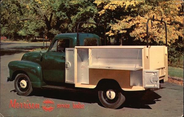 Morrison Service Bodies Cars Postcard