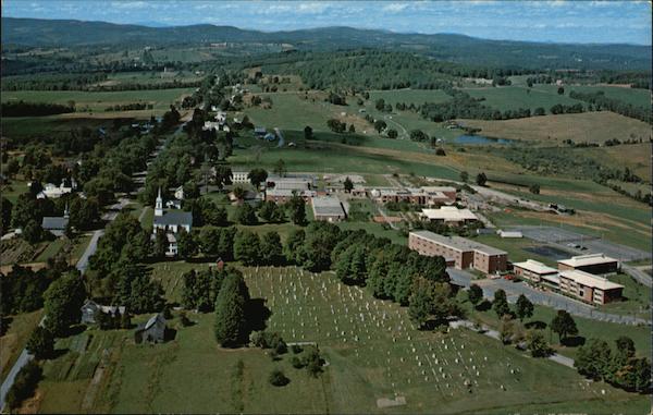 Aerial View of Vermont Technical College Randolph Center, VT Postcard