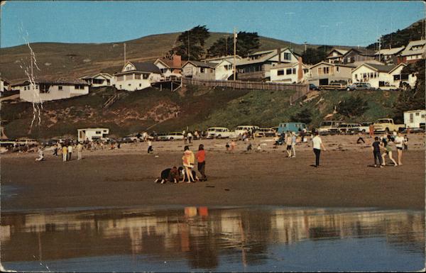 View of Beach Dillon Beach, CA Postcard