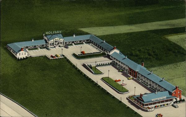 Holiday Inn Motor Hotel East Highspire, PA Postcard
