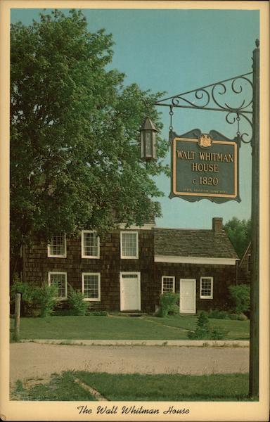 The Walt Whitman House Huntington, NY Postcard