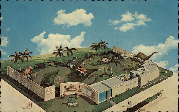 Sinclair Dinoland 1964 NY Worlds Fair Postcard