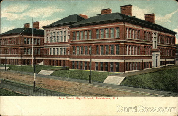 Hope Street High School Providence, RI Postcard