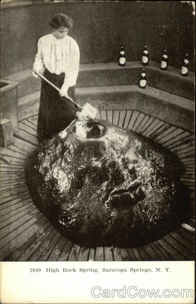 High Rock Spring Saratoga Springs, NY Postcard