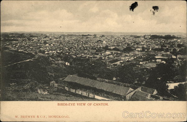 Birds-Eye View of Canton China