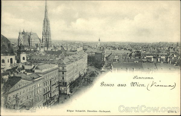 Panoramic View of City Vienna, Austria