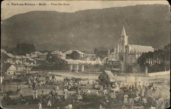 View of Place Ste-Anne Port-au-Prince, Haiti Caribbean Islands