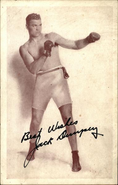 Jack Dempsey New York, NY Boxing Postcard