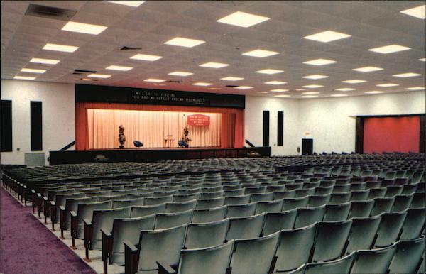 Auditorium, Jehova's Witnesses' Assembly Hall Natick, MA Postcard