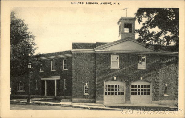 Municipal Building Manlius, NY Postcard