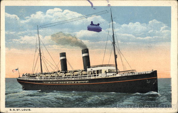 SS St. Louis Steamers Postcard