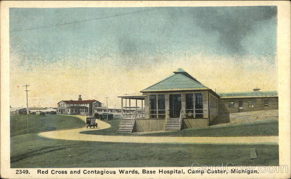 Royalty Free Image - Red Cross and Contagious Wards, Base Hospital Camp ...
