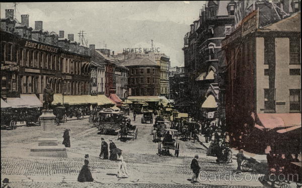 Scollay Square Boston, MA Postcard