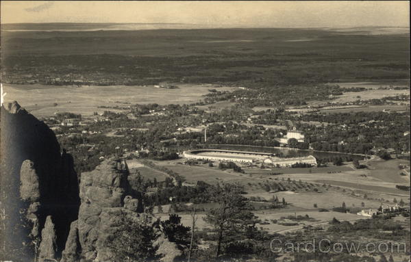 Spencer Penrose Stadium and Broadmoor Hotel Colorado Springs, CO Postcard