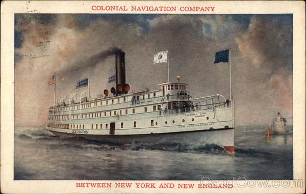 Colonial Navigation Company, Lexington Steamers Postcard