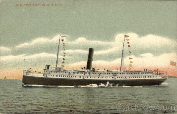 SS North Star Steamers Postcard