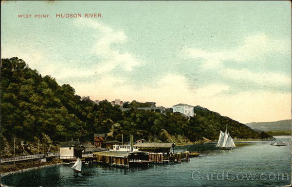 West Point, Hudson River New York Postcard