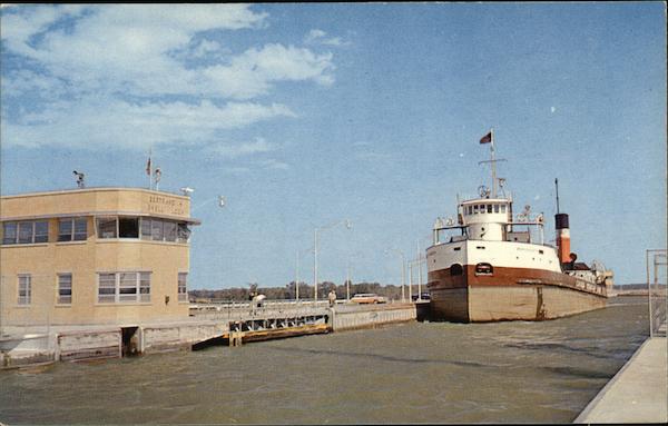 St. Lawrence Seaway and Power Project Boats, Ships Postcard