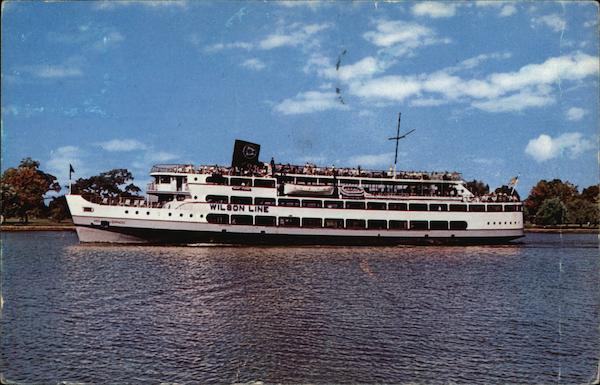 SS Mount Vernon, Wilson Line Steamers Postcard