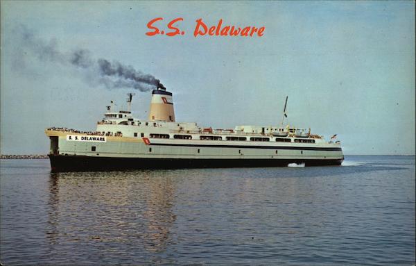 Ferry S.S. "Delaware" - Delaware River Bay Authority Ferries Postcard